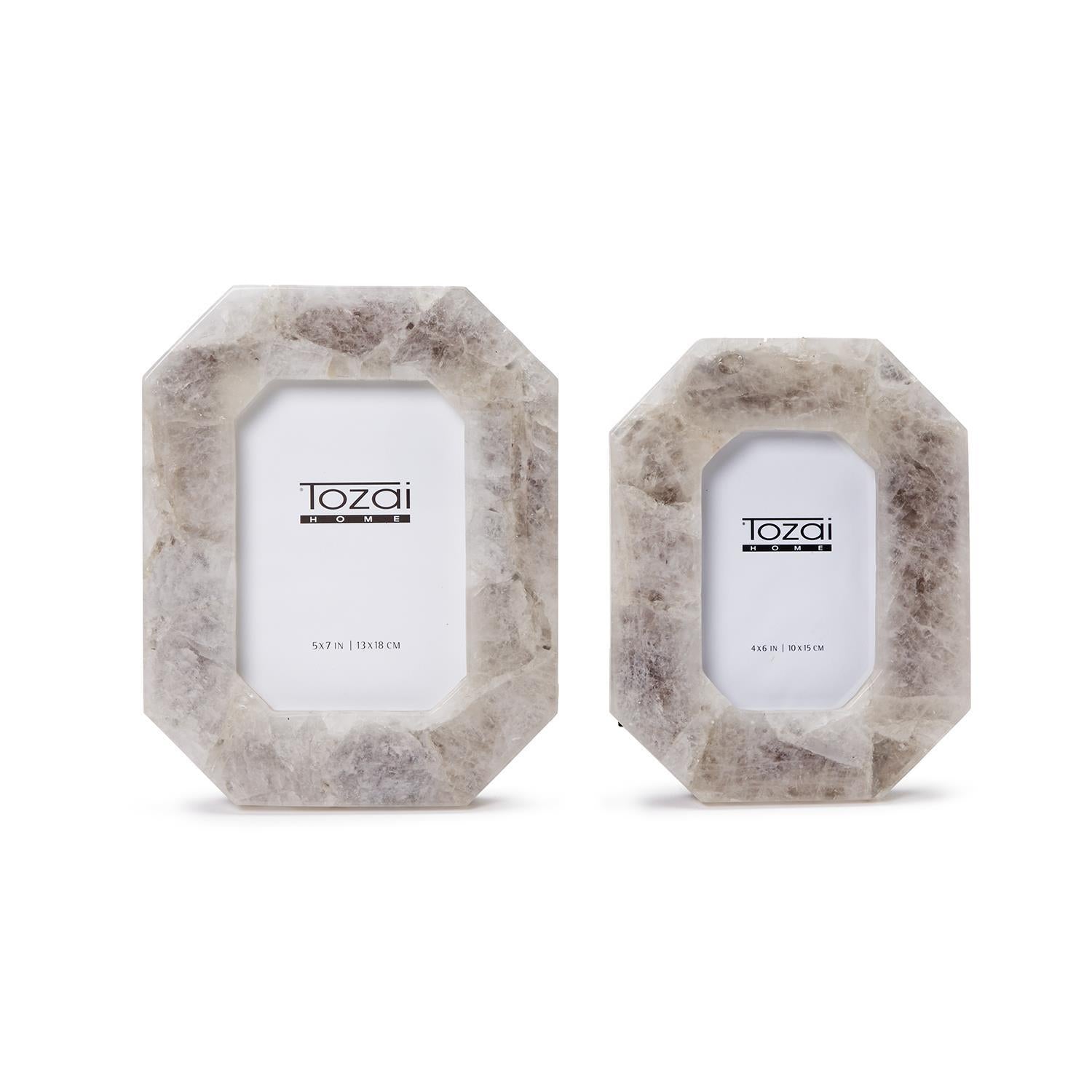 Tozai Set of 2 White Quartz Photo Frames – JuiceBlendDry